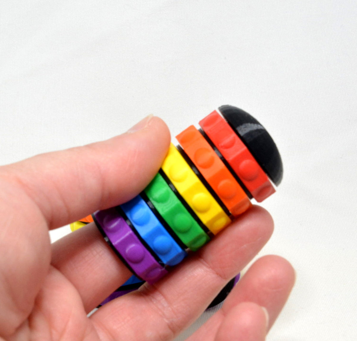 Rainbow Tower Finger-top fidget spinner – Kinetic Color Foundry